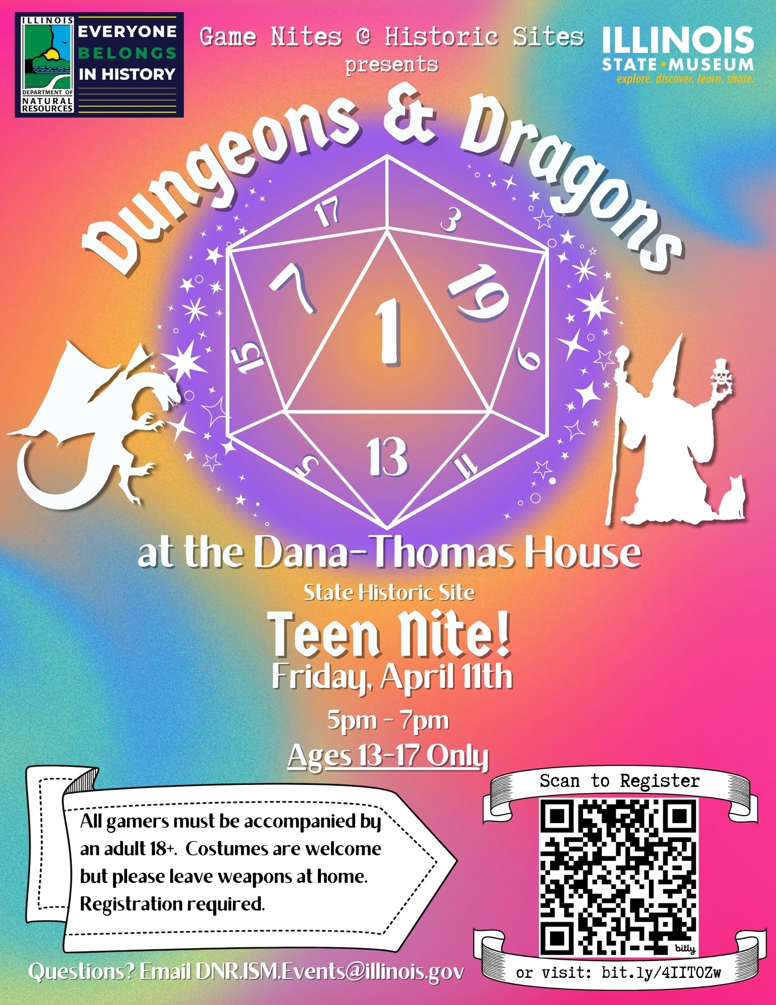 Dungeons and Dragons at the Dana-Thomas House Teen Nite!